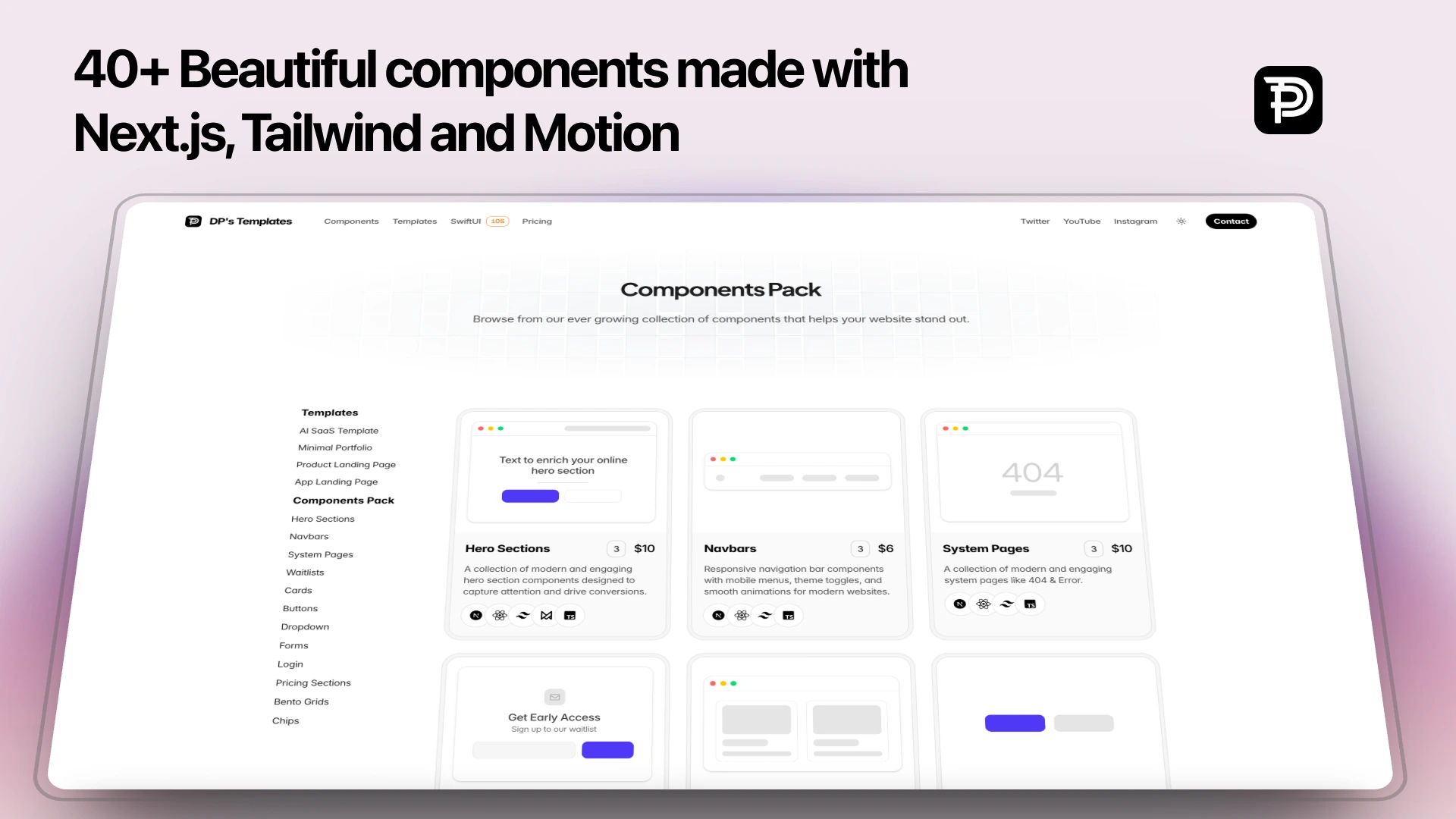 Components Pack | DP's Templates